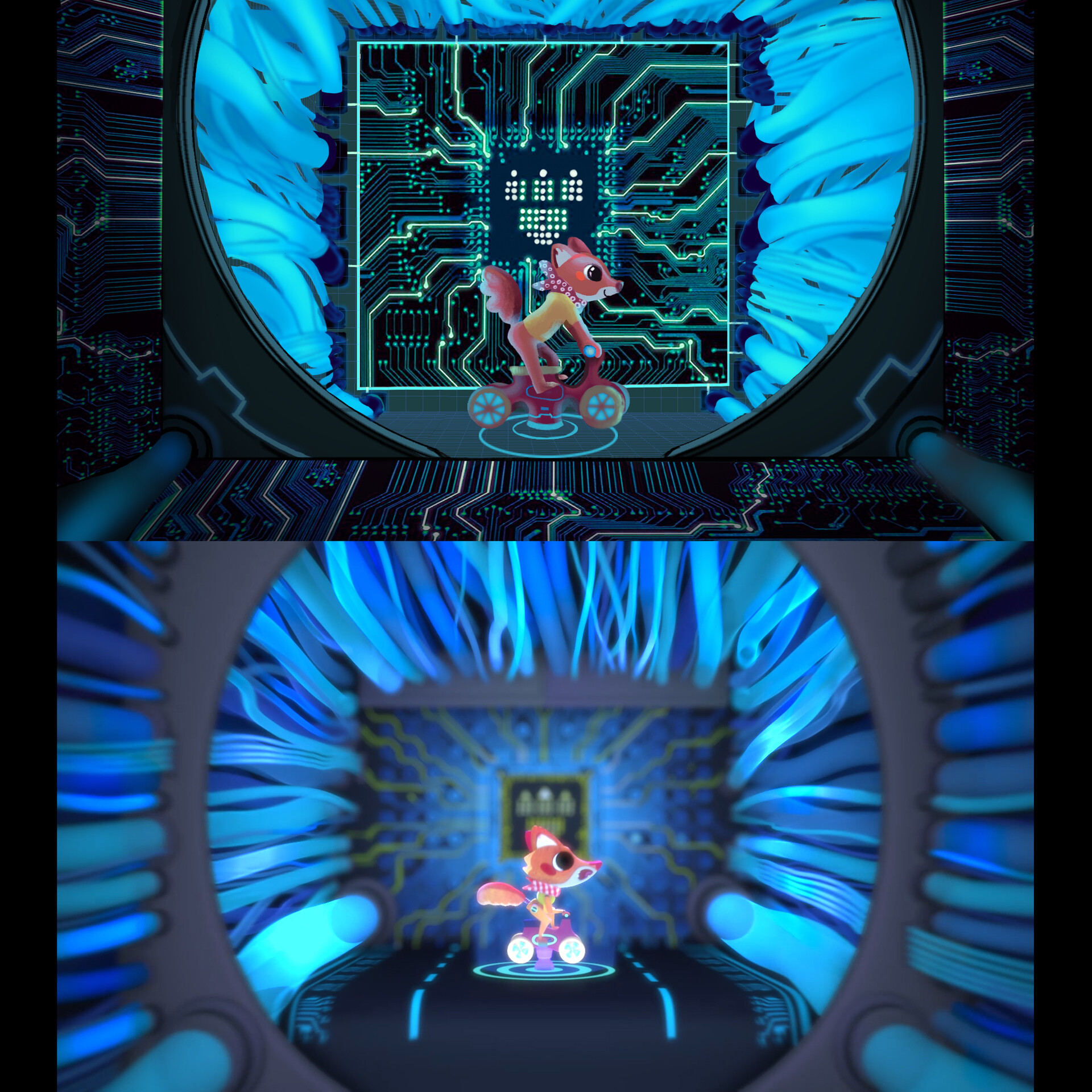 ArtStation - Fox Tv ( 10 secs cute animation)