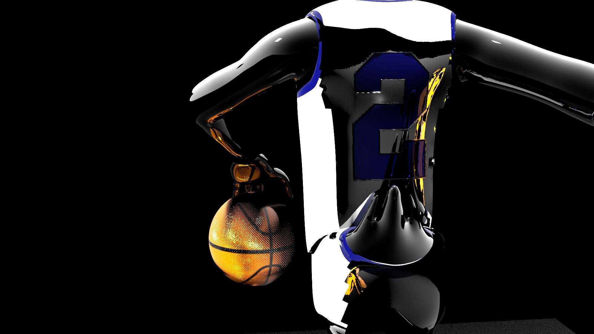 ArtStation - Daffy Duck Space Jam (Metallic)