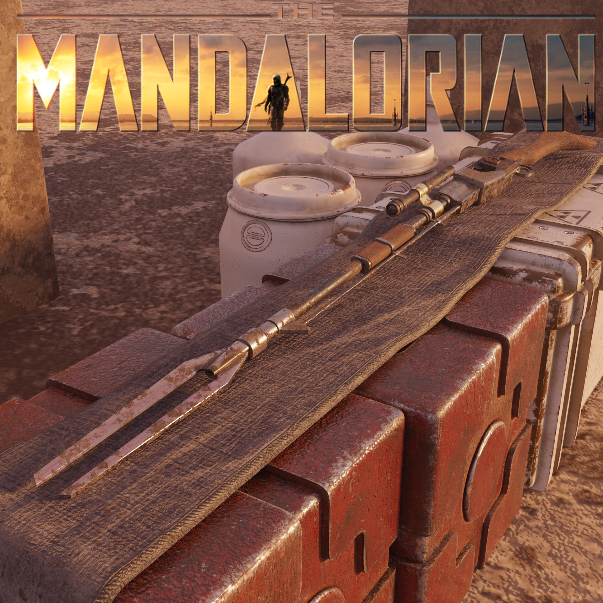ArtStation - [Blender] Mandalorian Amban Phase-Pulse Blaster
