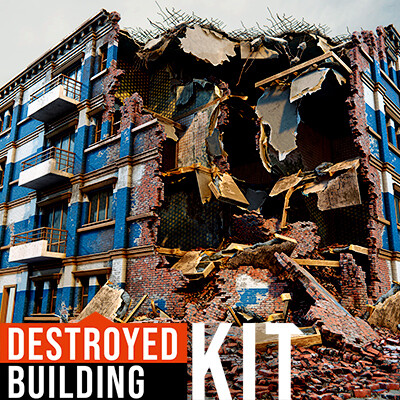ArtStation - Destoyed Building Kit - Unity Asset
