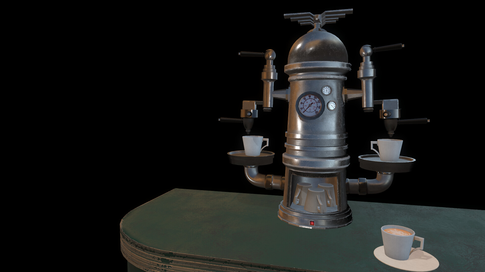 ArtStation - 1930's Espresso Machine
