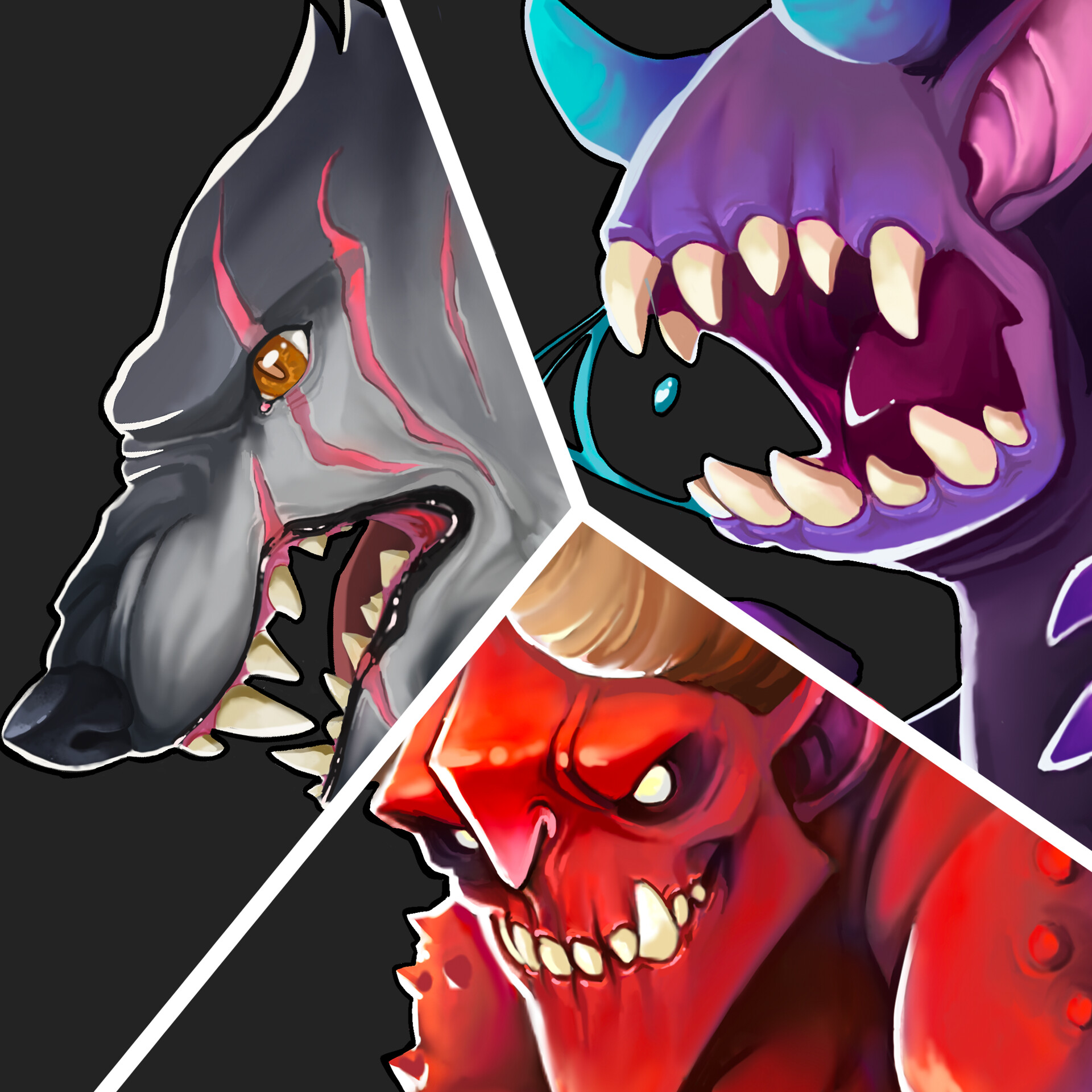 ArtStation - Stylized enemy explorations