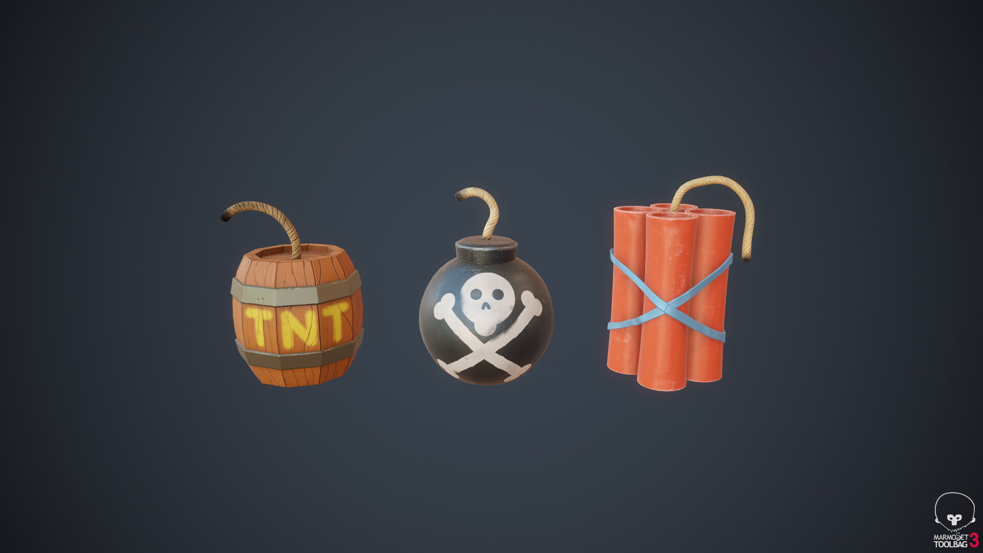 ArtStation - Stylized explosive