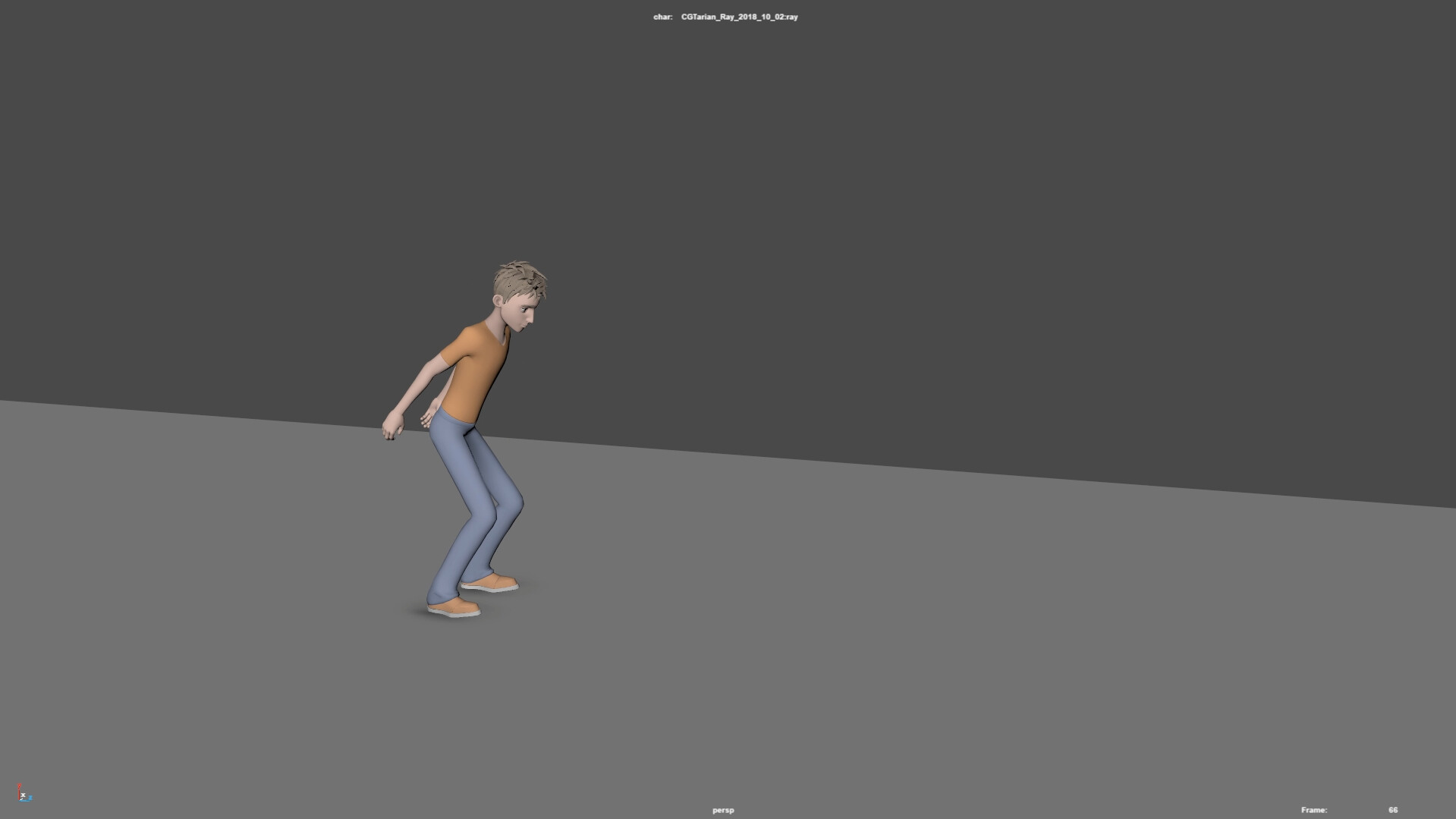 ArtStation - Standing Jump Animation Maya