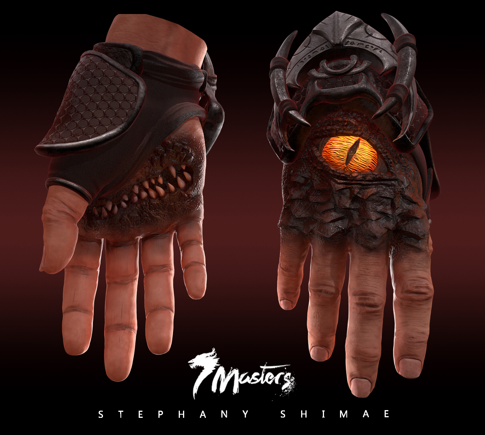 ArtStation - Hands! Skin Dragon and Gauntlet