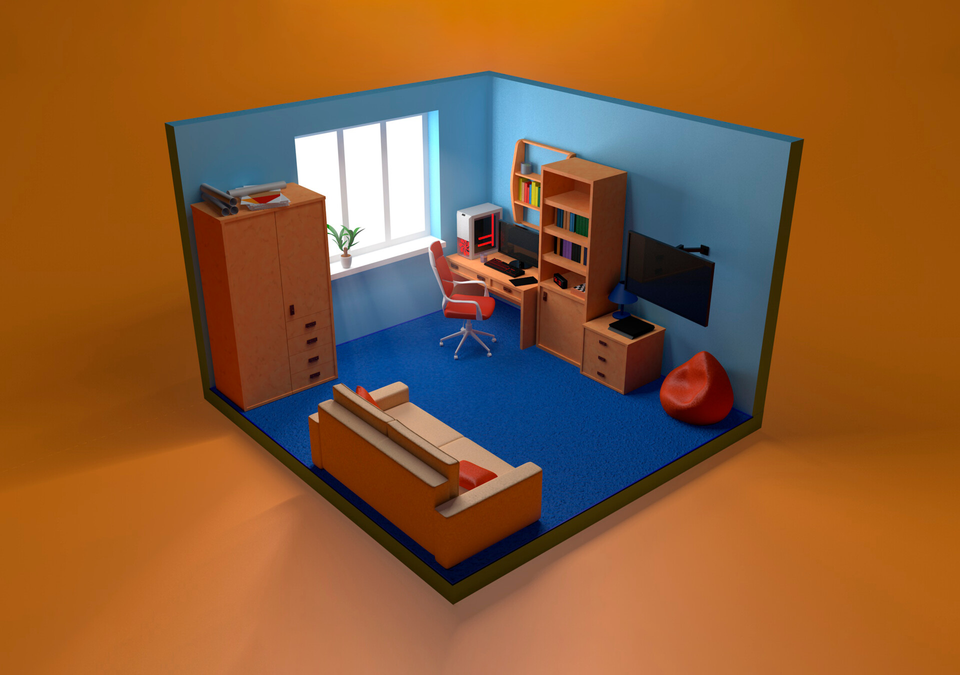 ArtStation - Isometric room