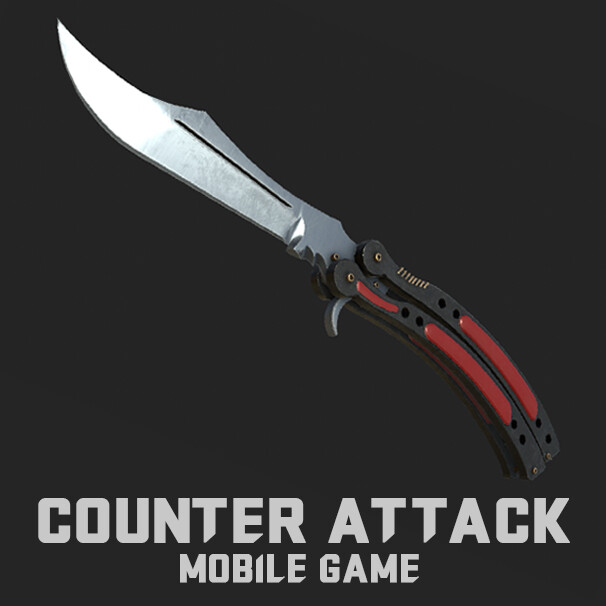 ArtStation - Butterfly Knife - Mobile FPS Weapon