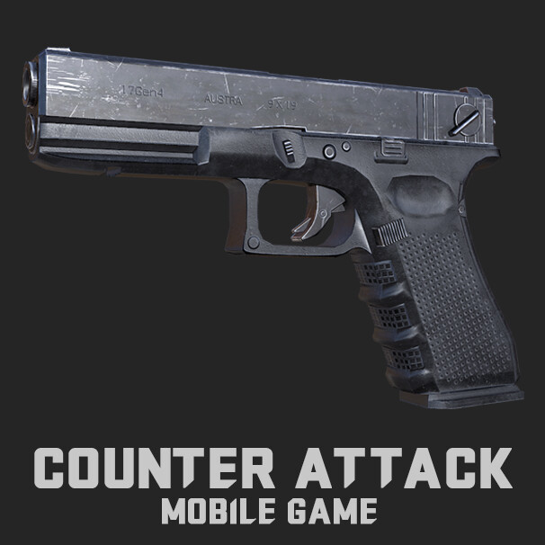 ArtStation - Glock Pistol - Mobile FPS Weapon