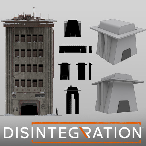 ArtStation - Disintegration Outlaw Iceland Base Buildings