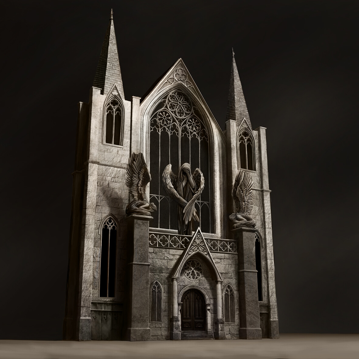 ArtStation - Weeping angel crypt