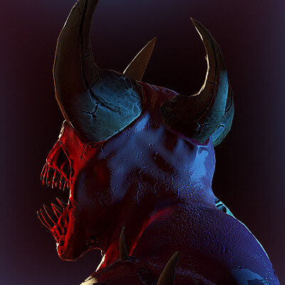 ArtStation - Eyeless Demon. Finish