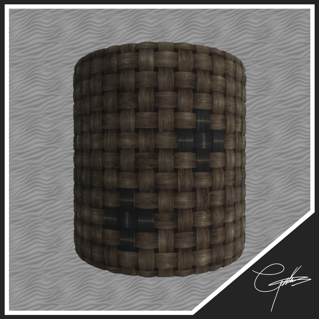 ArtStation - Basket Weave Material - Traditional Square Weave
