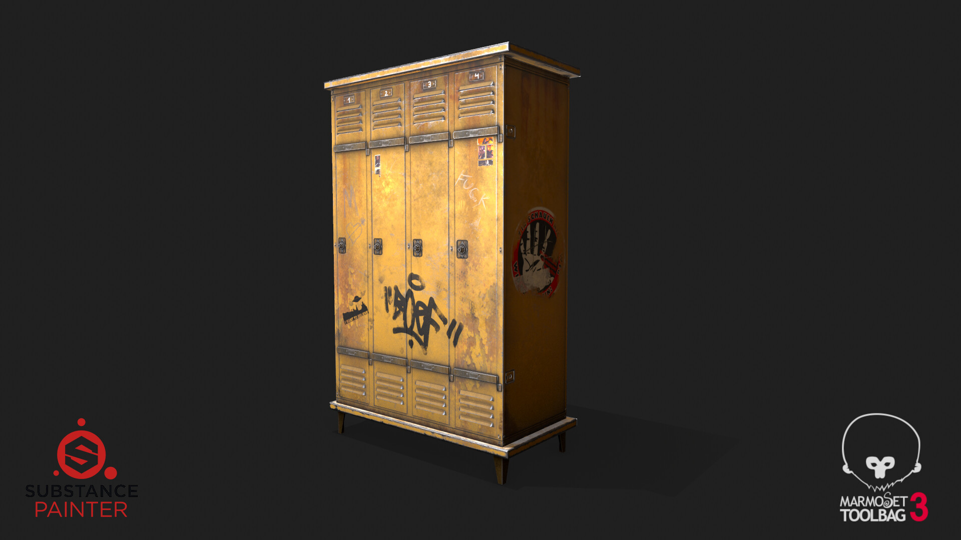 ArtStation - Old School Locker