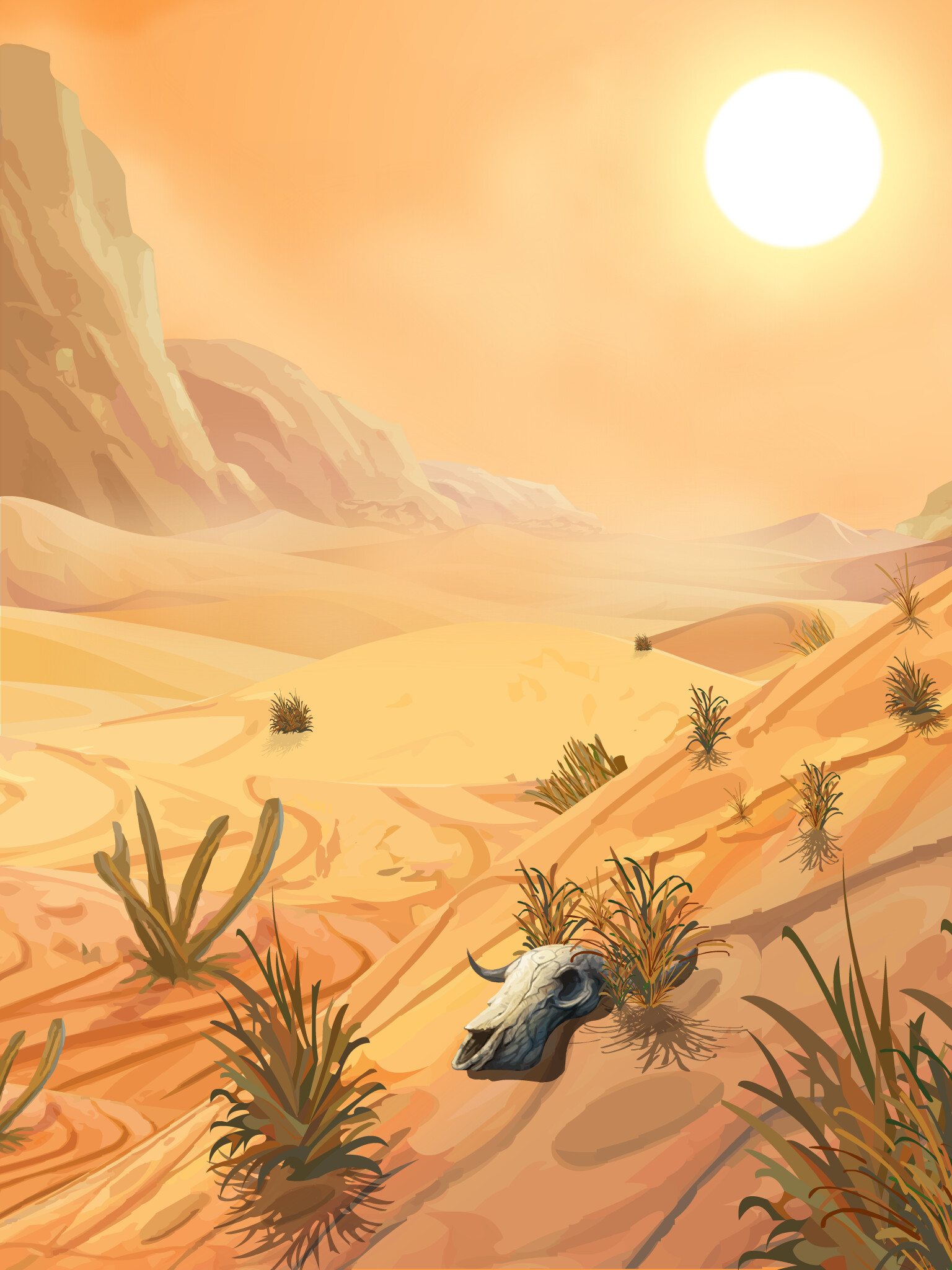 ArtStation - Desert Illustration