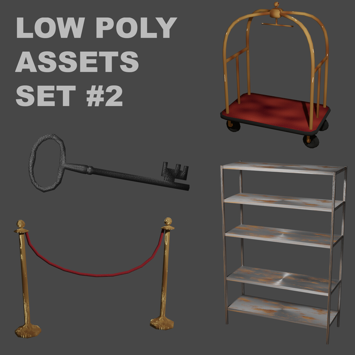 ArtStation - Low-Poly Assets Set For VR Game #2