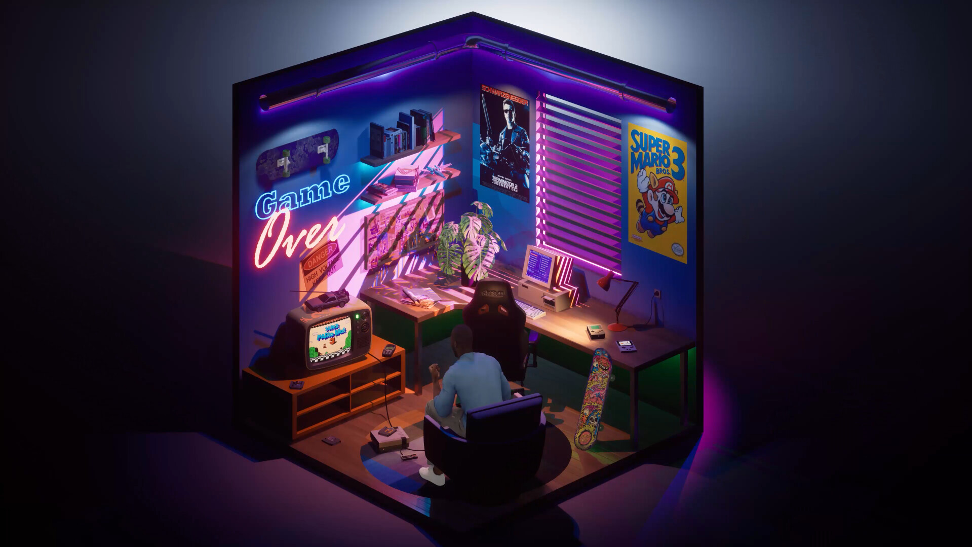 ArtStation - Tiny Gaming Room