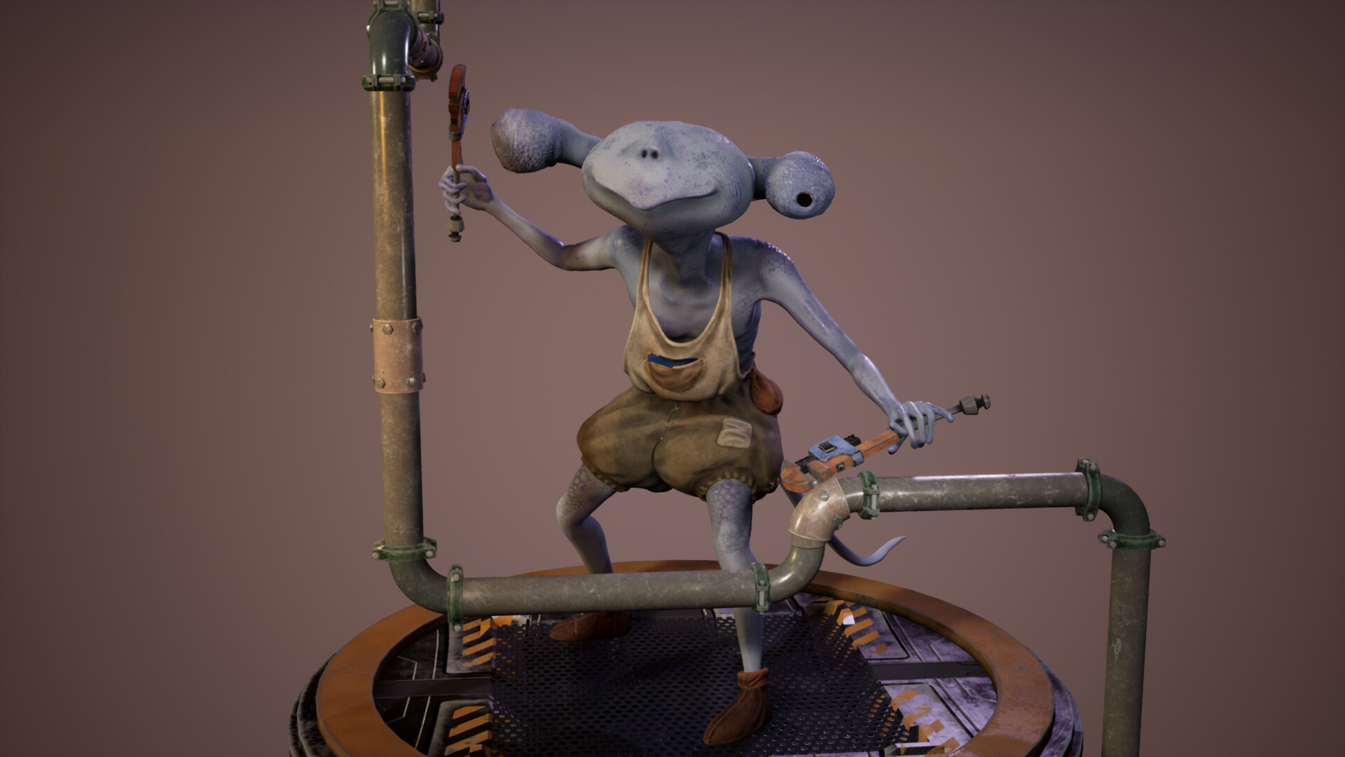 ArtStation - Alien Engineer -- Character Sculpt