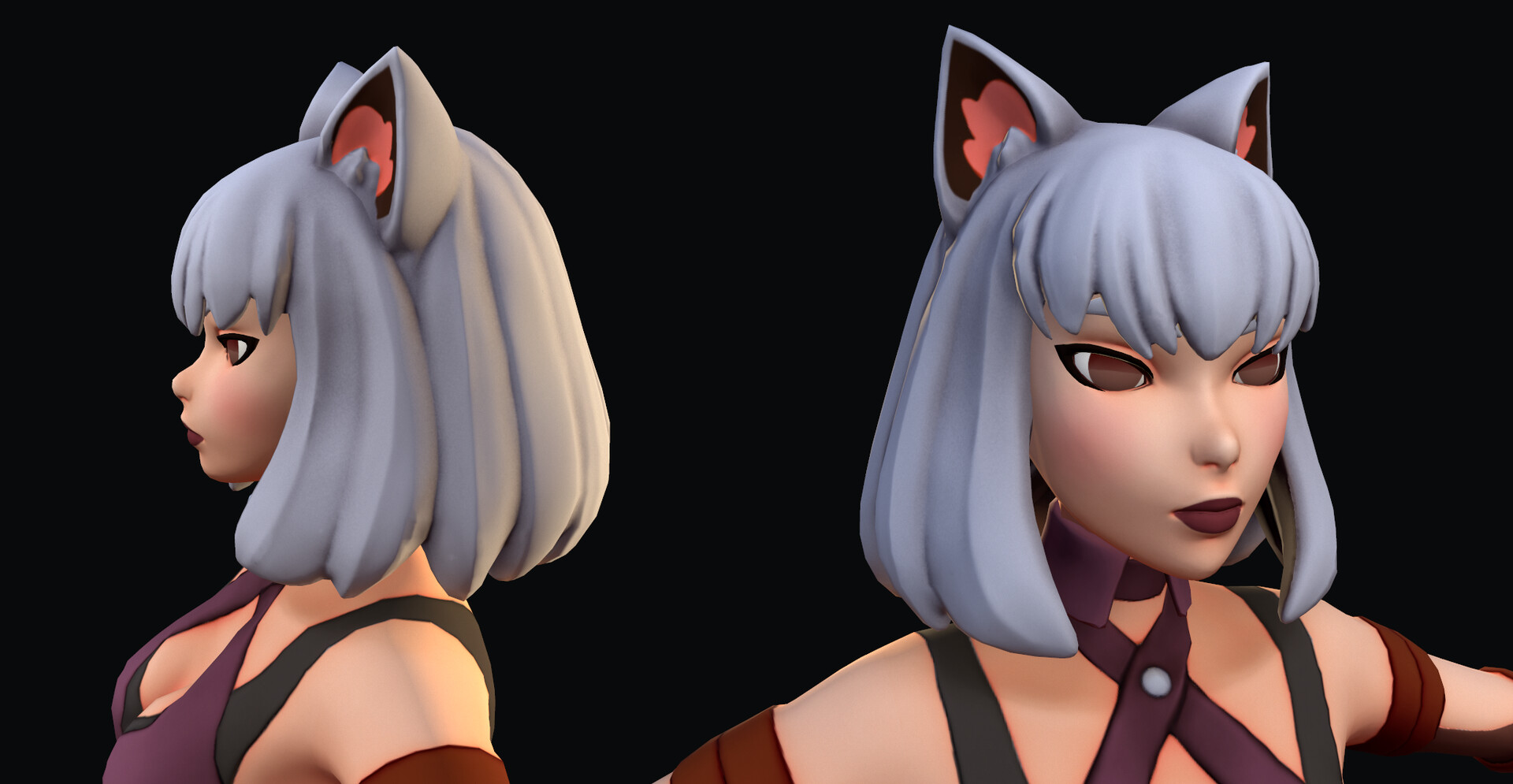 ArtStation - cat girl warrior