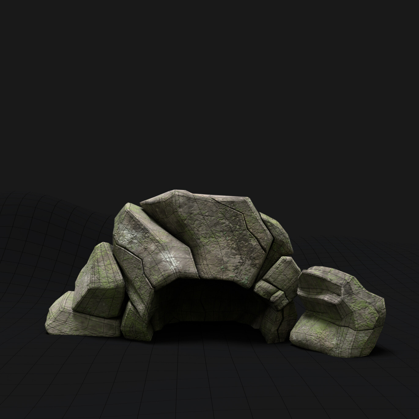 ArtStation - 3D Low Poly Cave Modelling and Texturing