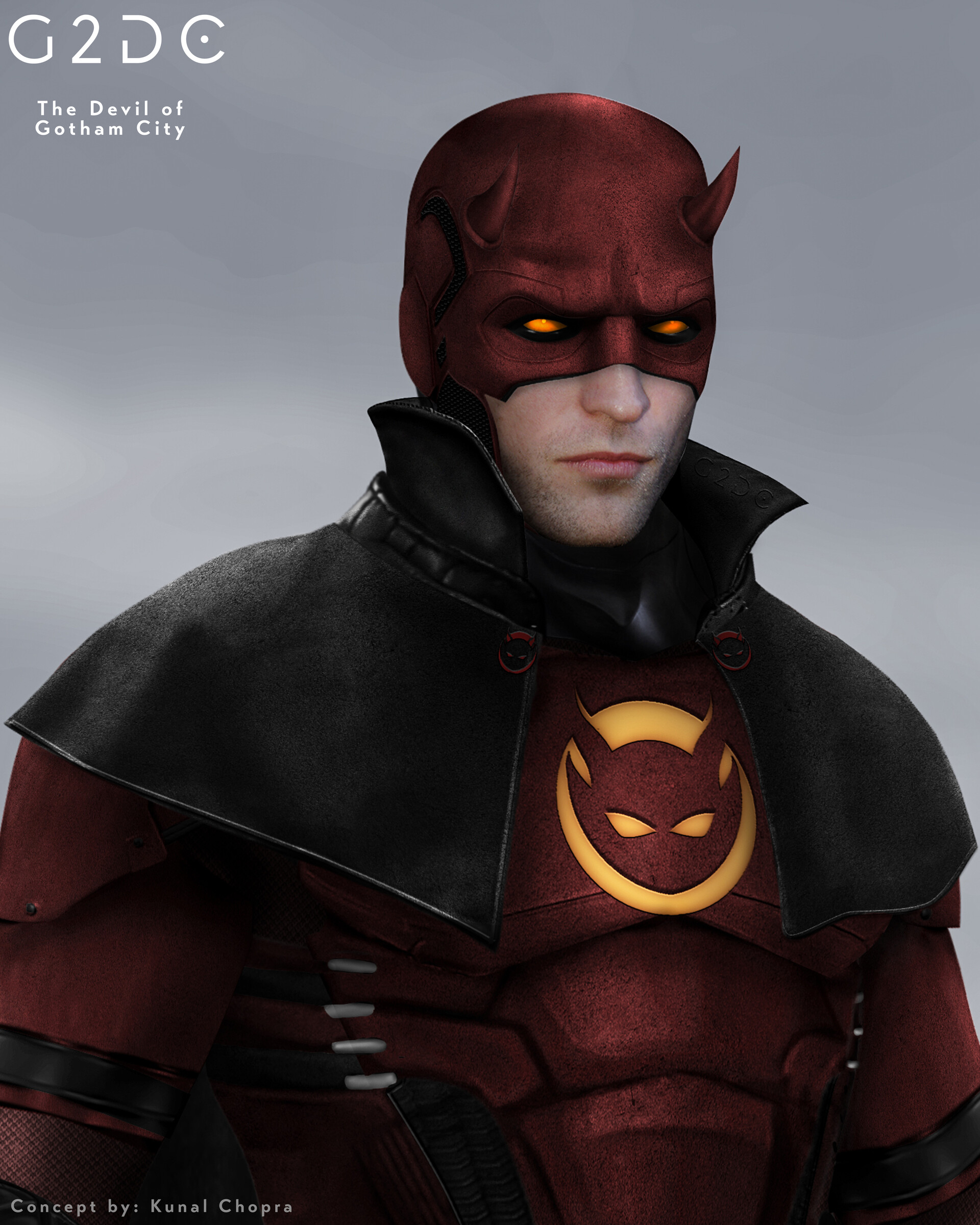 ArtStation - Bruce Wayne Daredevil Suit Concept