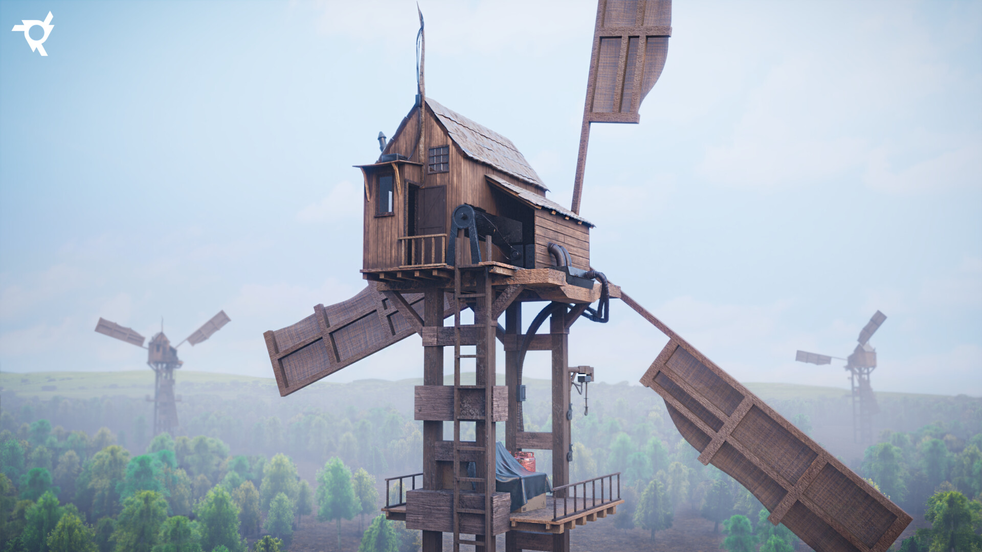 ArtStation - Windmill Scene + Breakdown