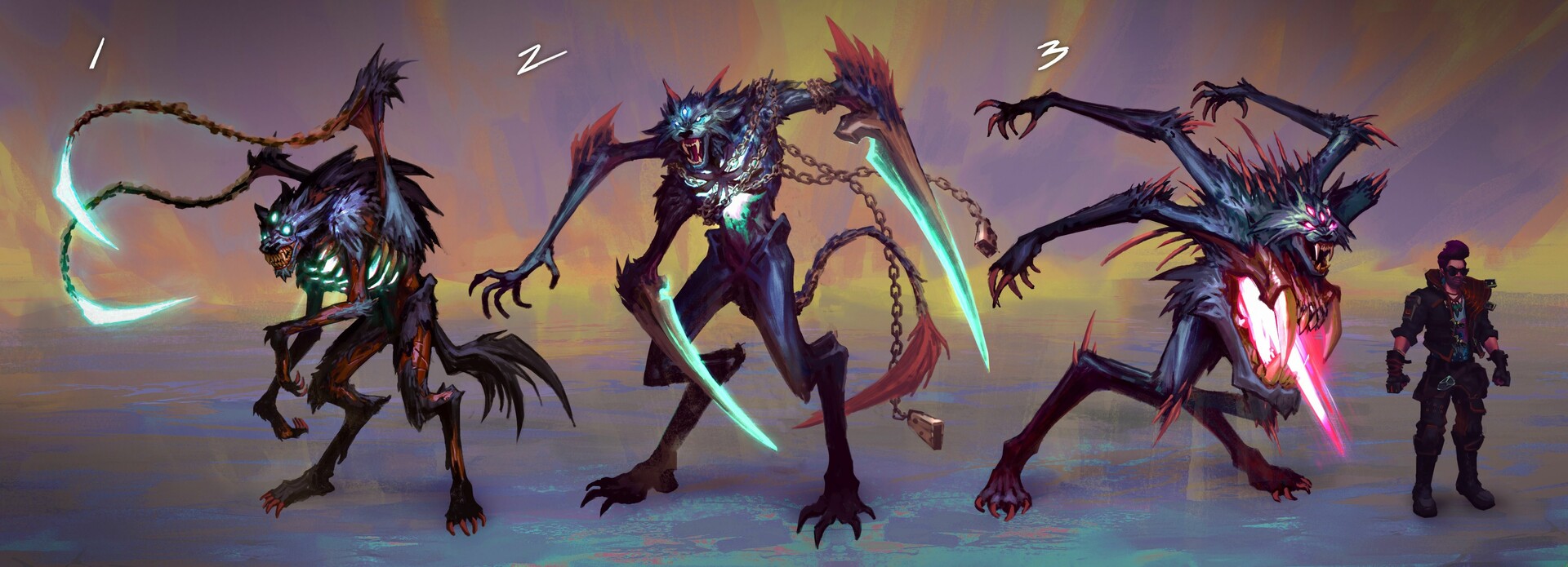 ArtStation - Project Slayers Werewolf Enemies