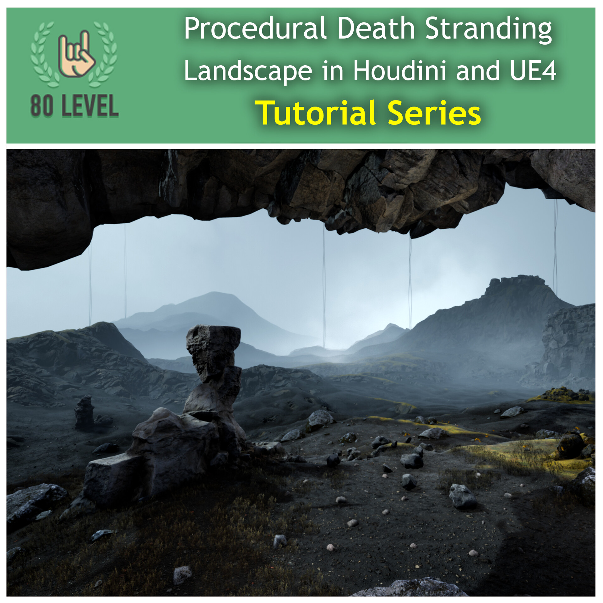 ArtStation - 80.lv Article - Procedural Death Stranding Landscape in ...