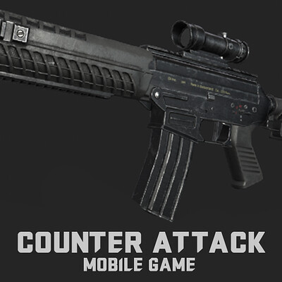 ArtStation - SG556 - Mobile FPS Weapon