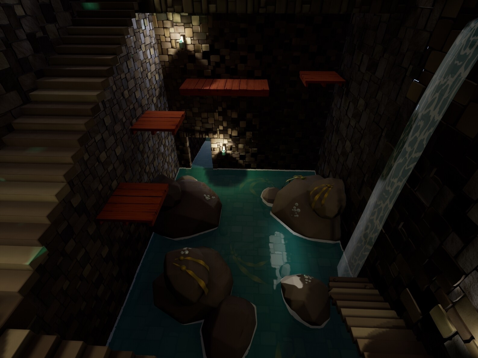 ArtStation - Environment Design Project: Flooded Dungeon, Emily Rauseo