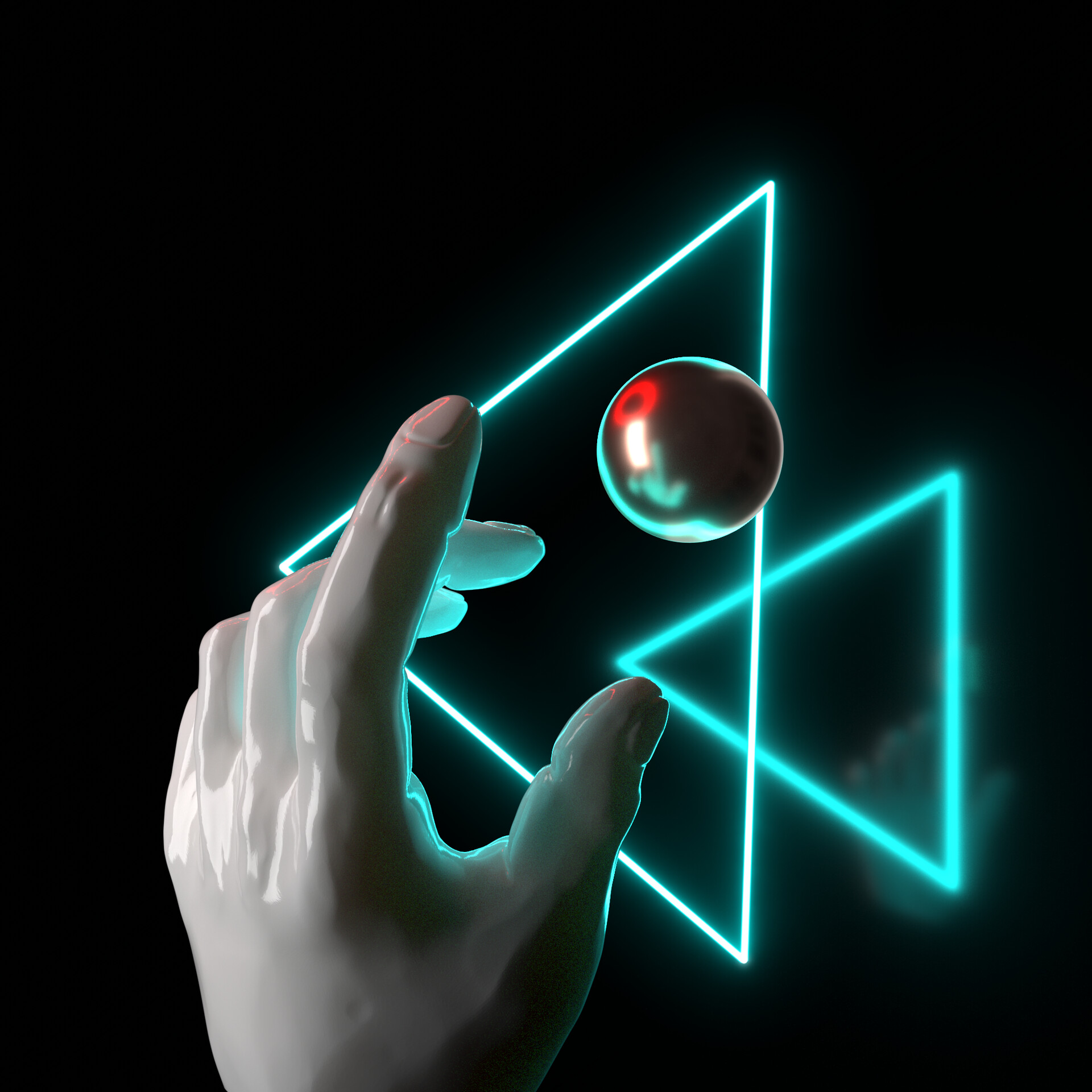 ArtStation - Hands and Neons