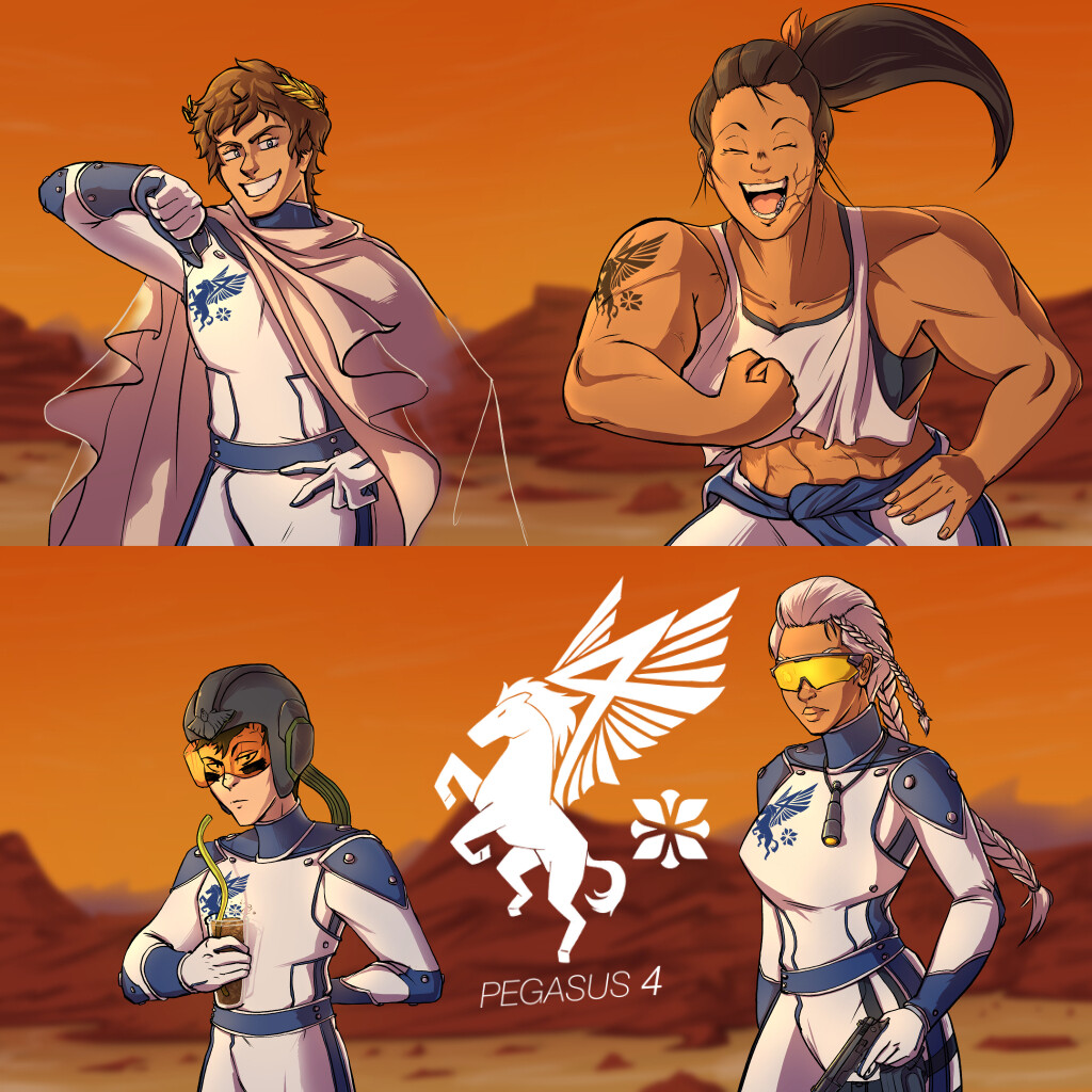 ArtStation - Pegasus Four - LancerRPG NPCs