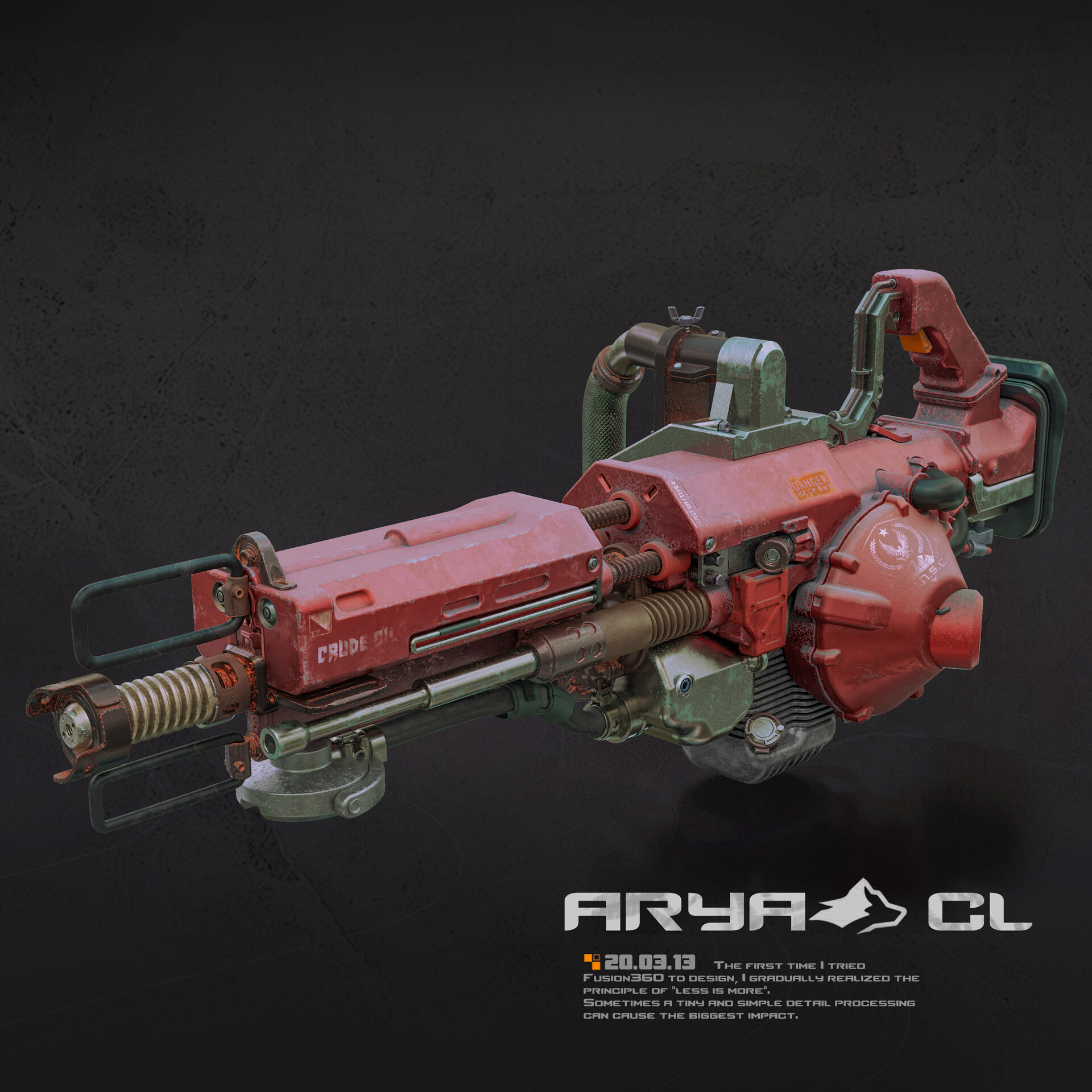 ArtStation - heavy machine gun
