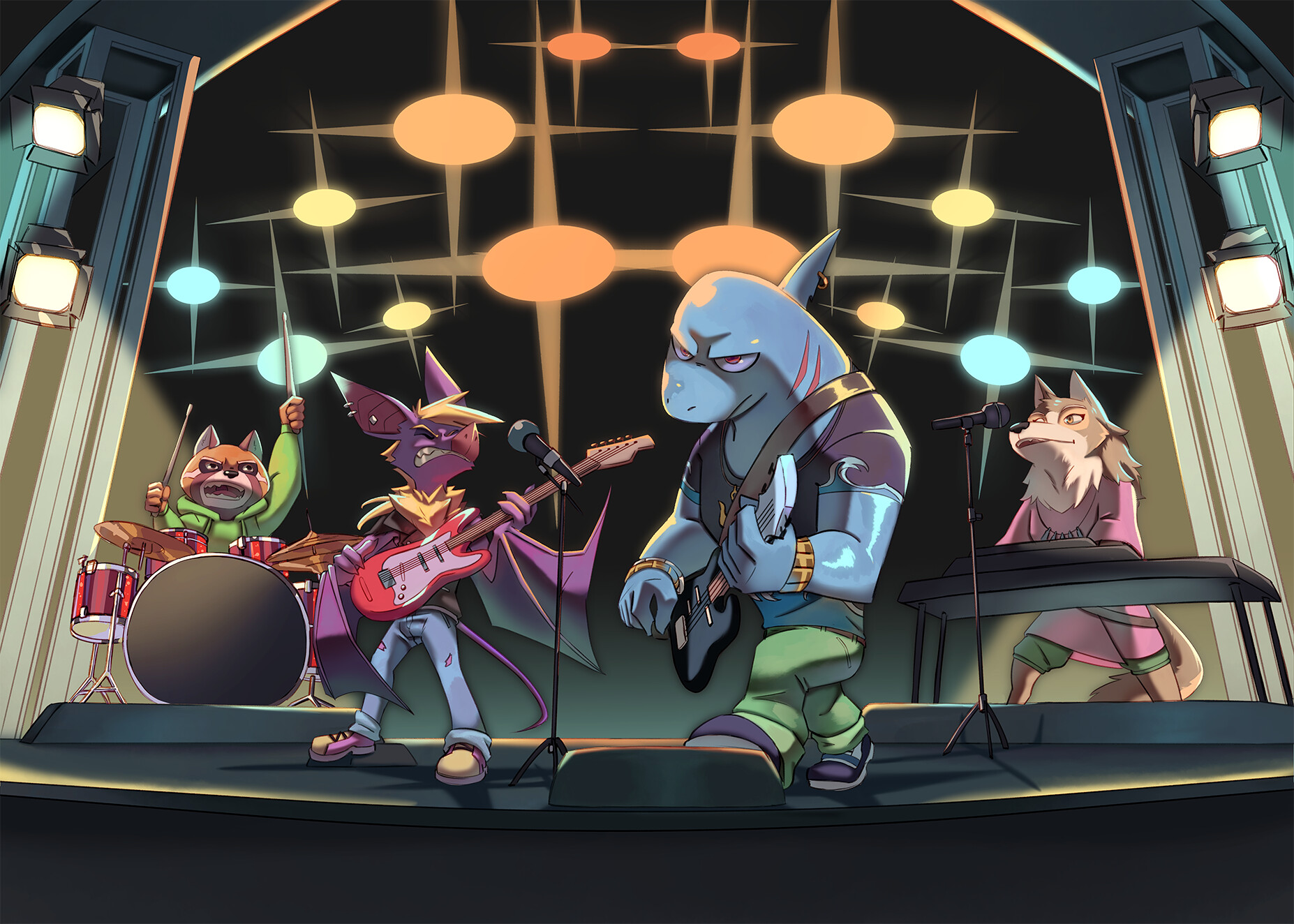 ArtStation - Animal Rock Band