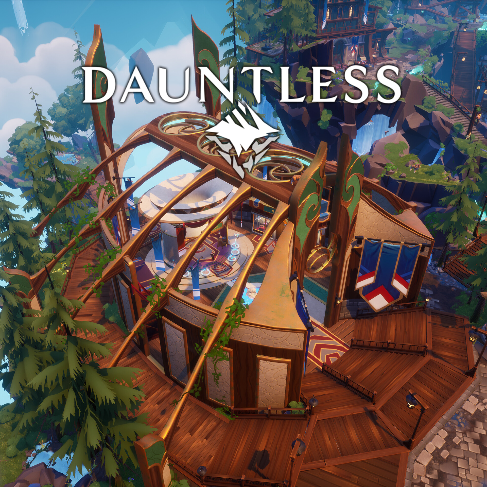 ArtStation - Dauntless City Hub Bazaar