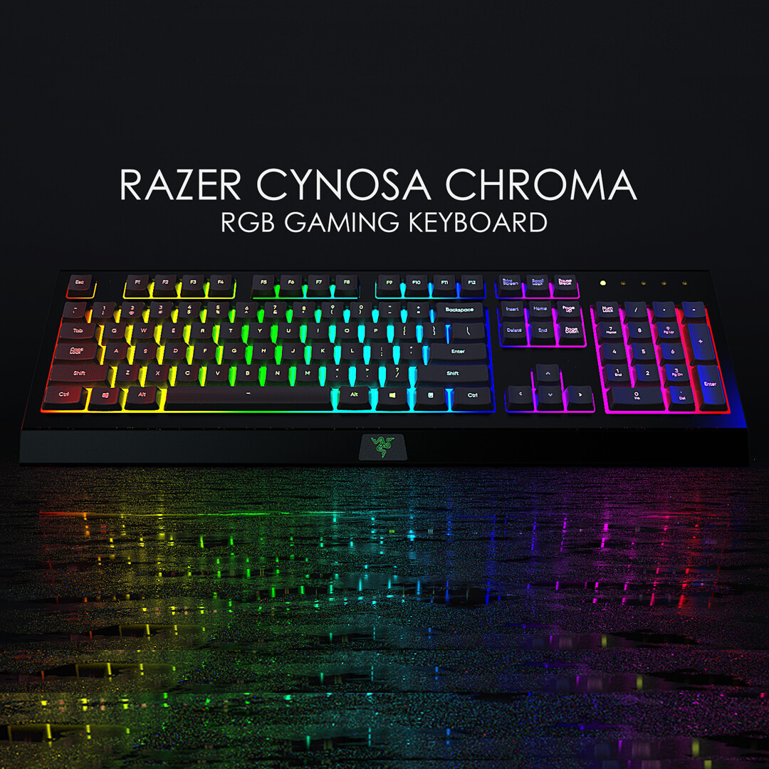 ArtStation - Razer cynosa chroma Gaming Keyboard