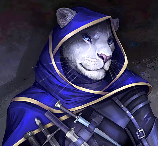 ArtStation - [D&D Commission] CleverSnow the tabaxi swashbuckler
