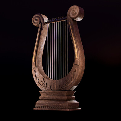 ArtStation - Greek Lyre Prop - Artstation Jam: Odyssey | Houdini ...