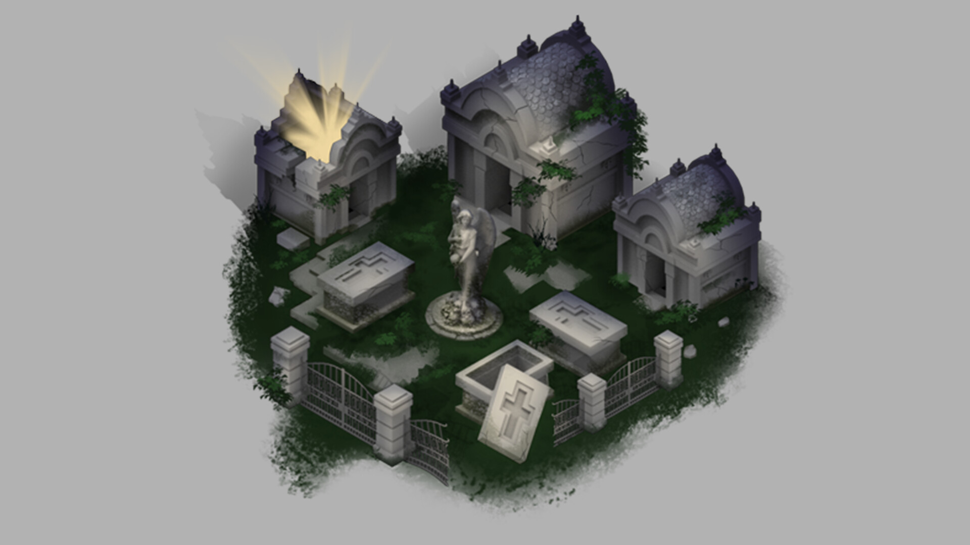 ArtStation - Evil Isometric Buildings