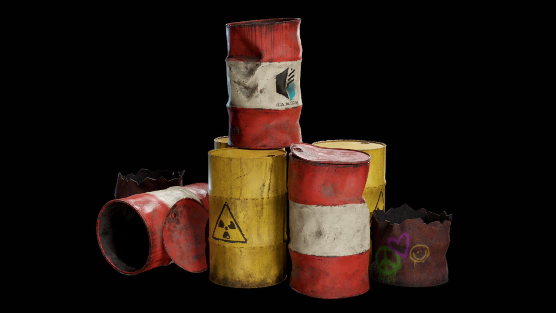 ArtStation - Toxic barrels