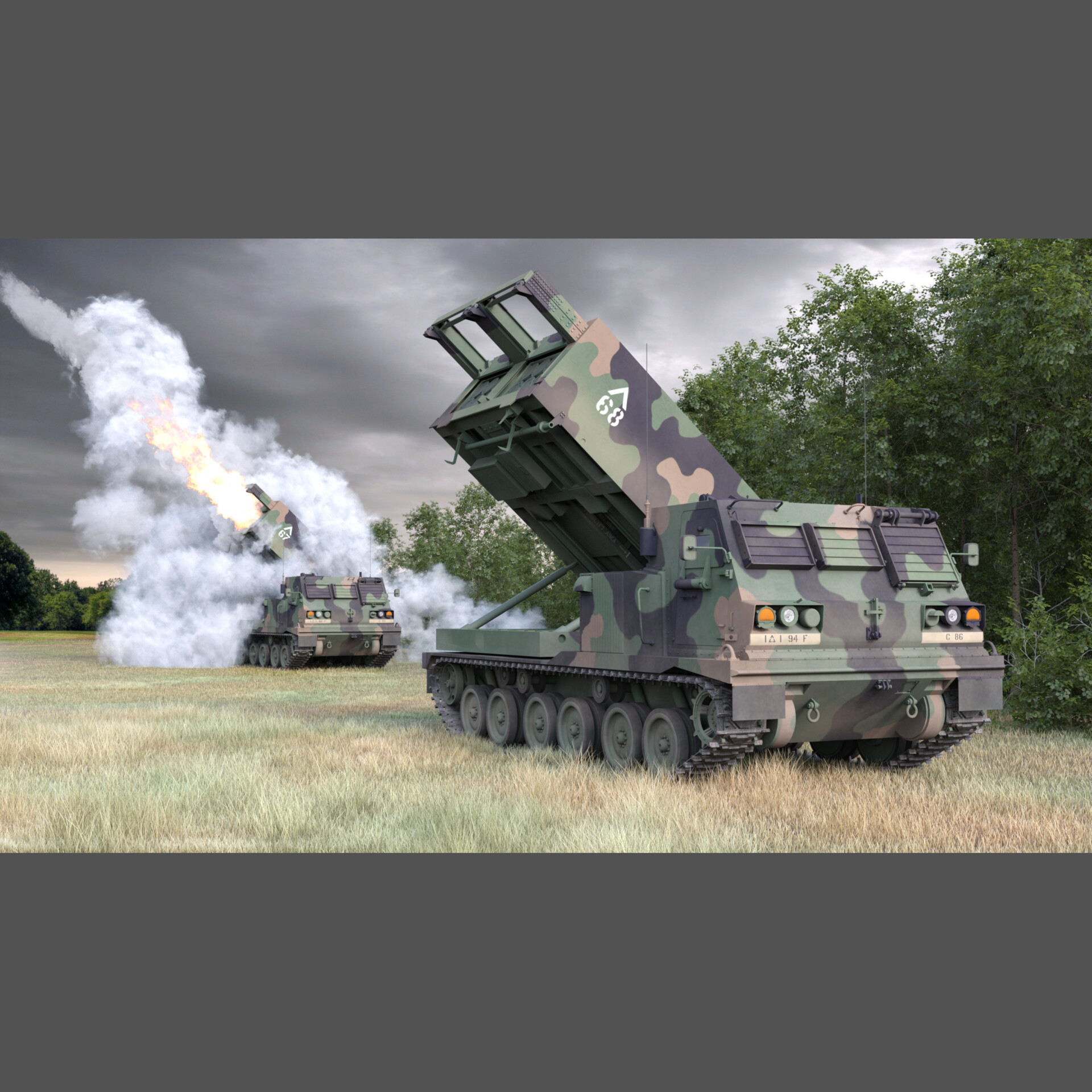 ArtStation - U.S.Army M270 MLRS