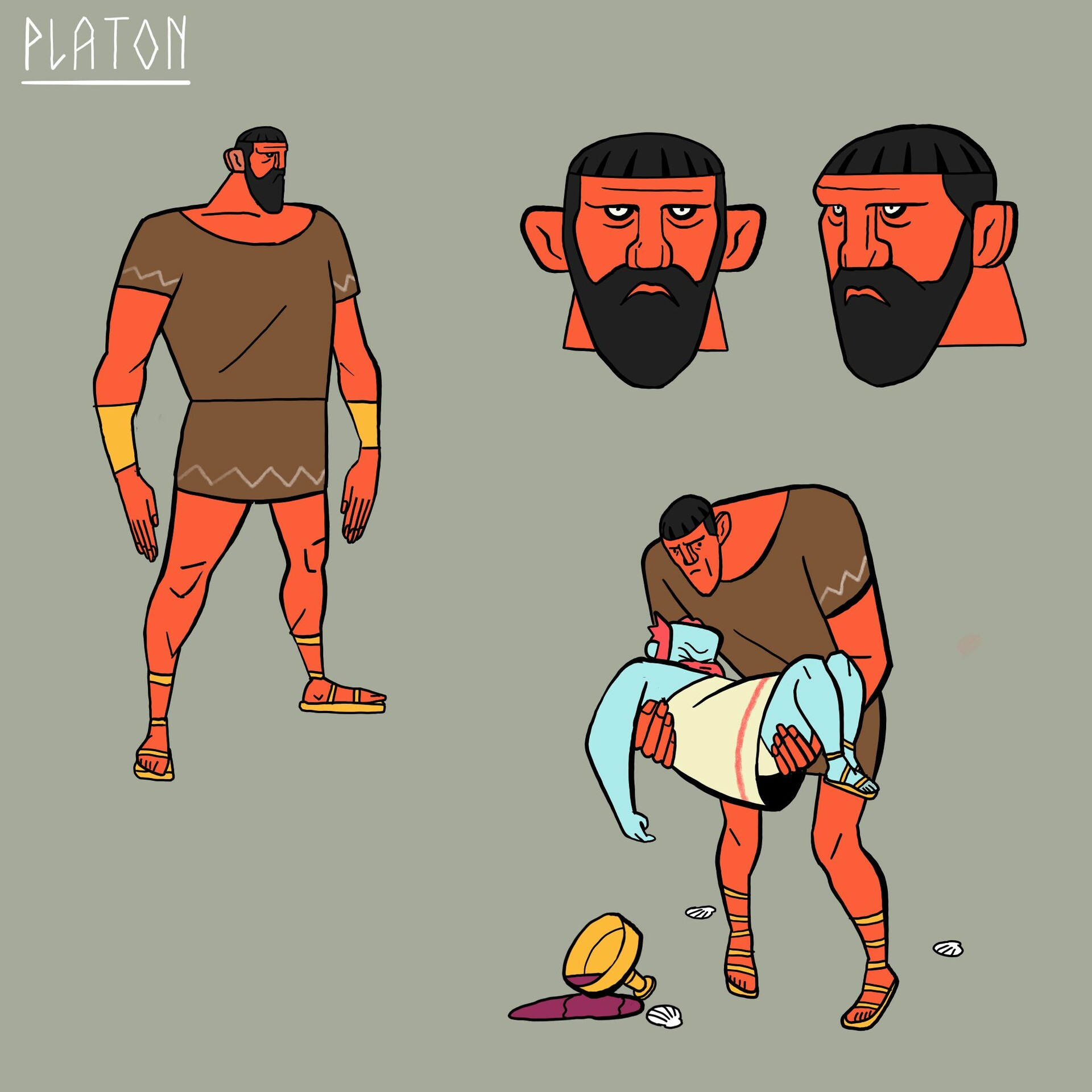 ArtStation - Reasearch for a serie on early greek philosophy
