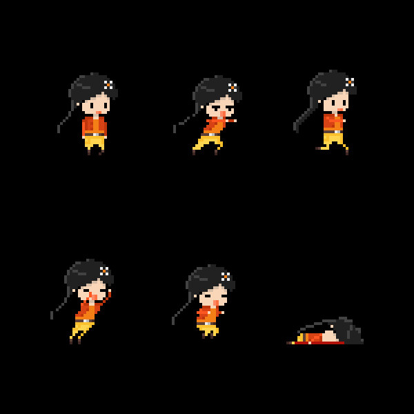 ArtStation - Pixel Art Cycles Animation (Simple Character)