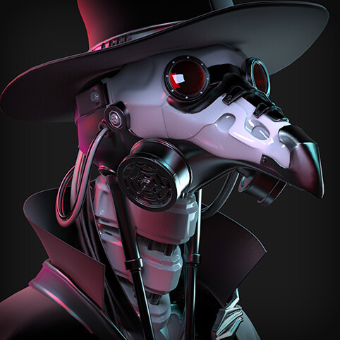 ArtStation - Cyberpunk plague doctor