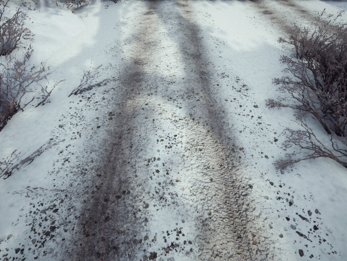 ArtStation - snow road material