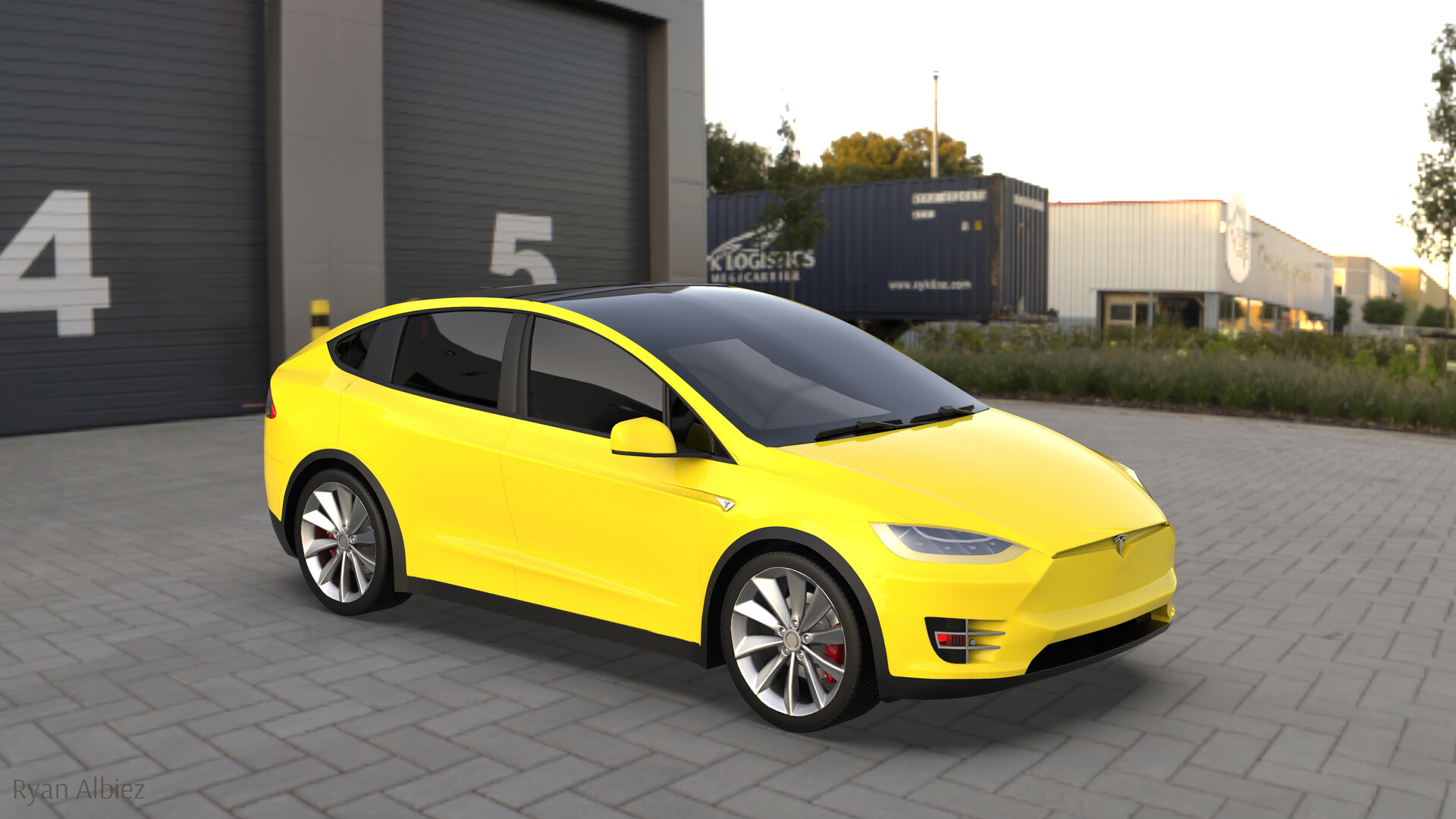 ArtStation - Tesla Model X