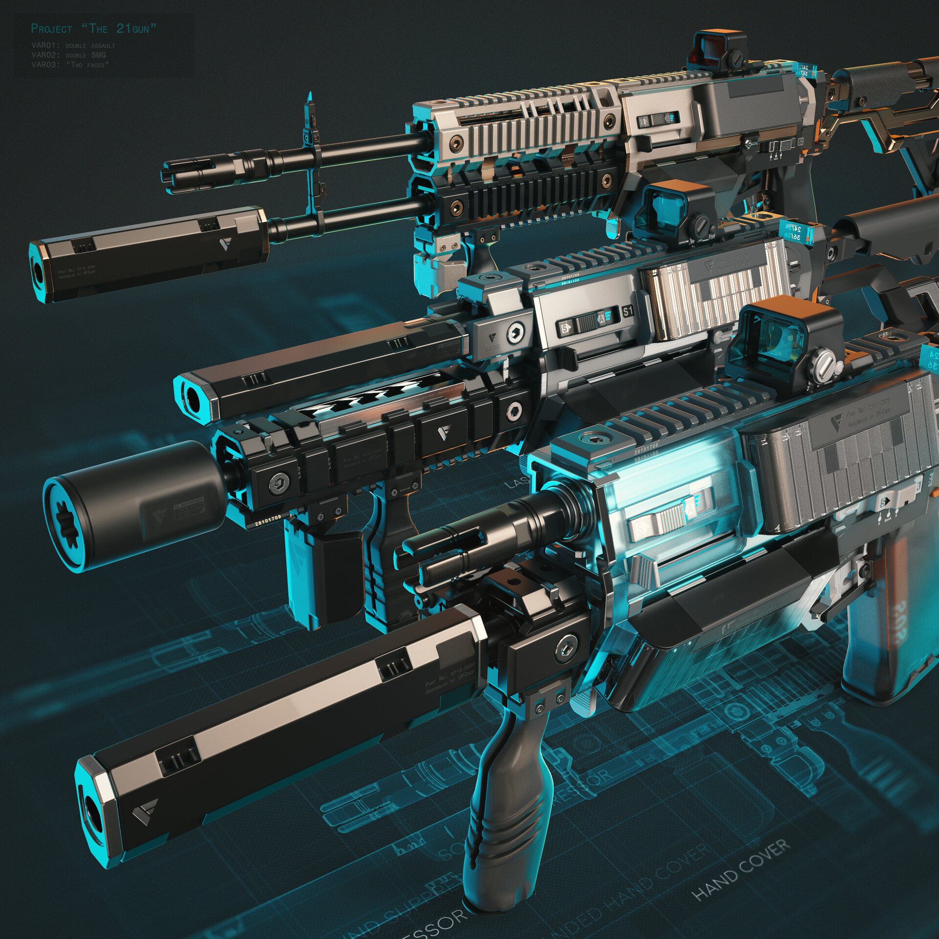 ArtStation - Project "21Gun" - PHASE 1 (Highpoly)