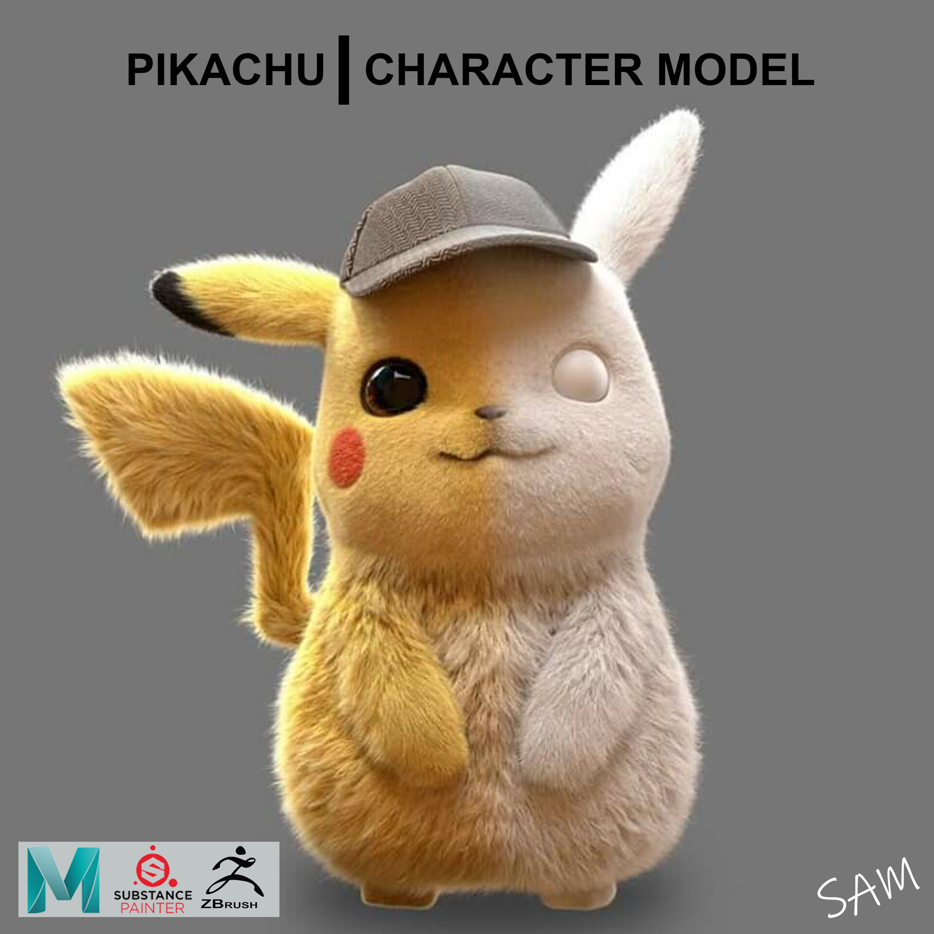ArtStation - Pikachu 3D Character