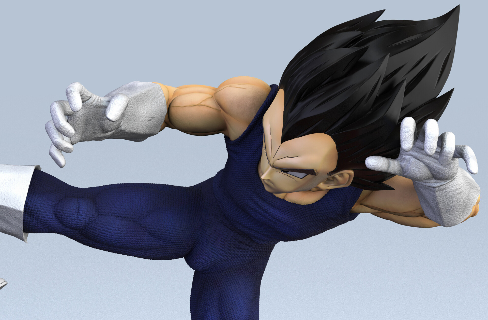 ArtStation - DBZ Vegeta vs Pui Pui