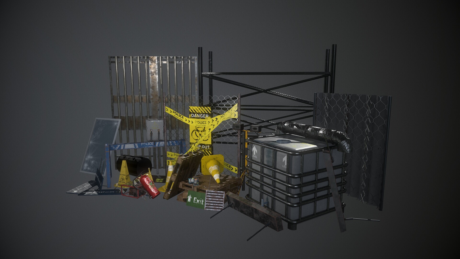 ArtStation - Abandoned Metro - Asset Pack