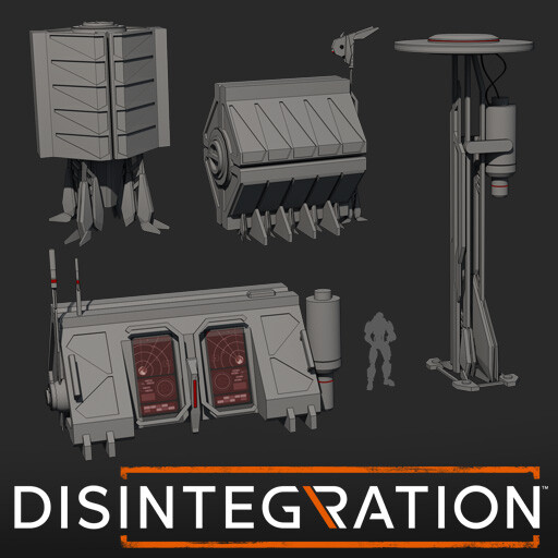ArtStation - Disintegration Integrated Props